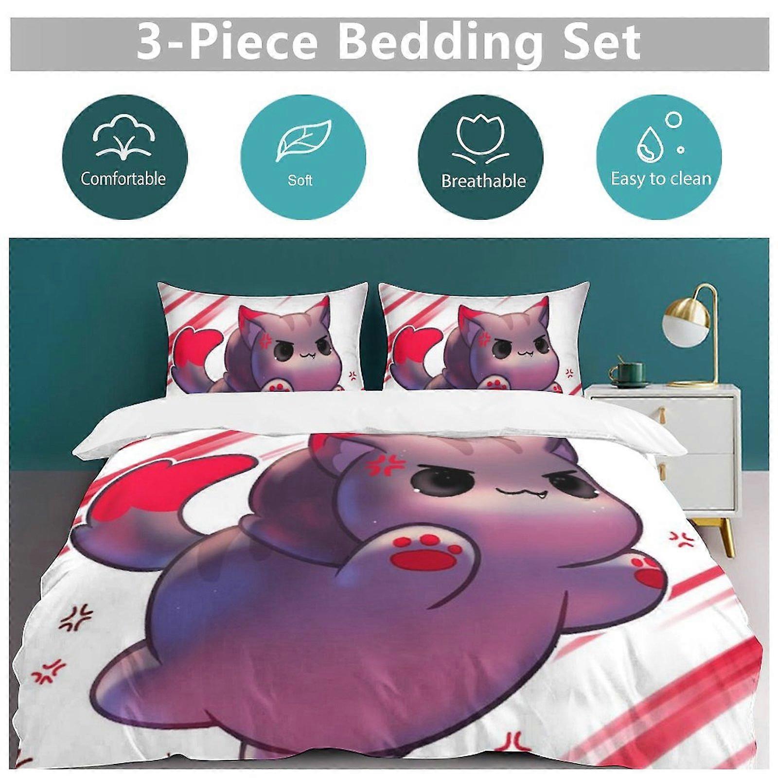 Bedding set XU610 Aphmau Down Duvet Cover Lightweight 3-piece Set, 1 ...