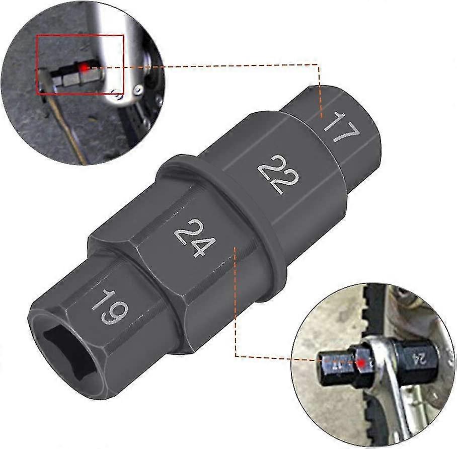 17mm 19mm 22mm 24mm Hex Axle Tool Motorcycle Spindle Wheel Removal Tool ...