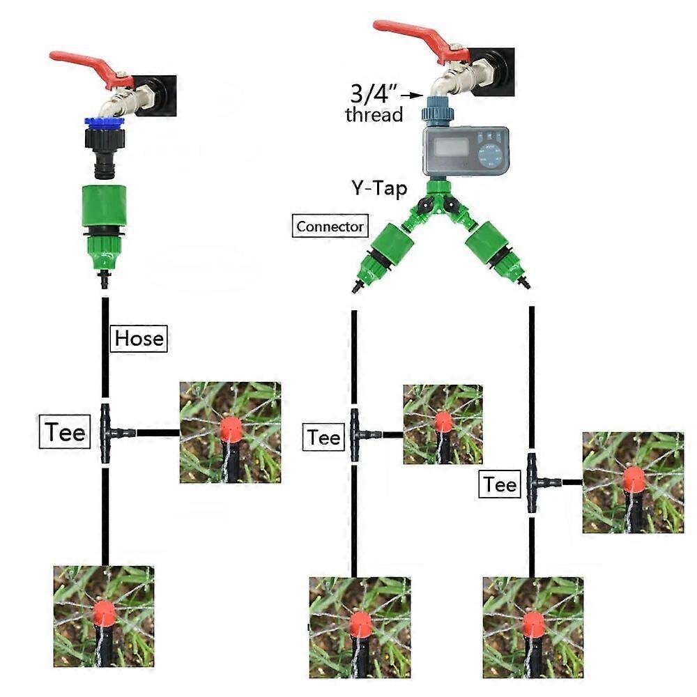 Water Timers 5-50M Automatic Garden Watering System DIY Timer Water ...