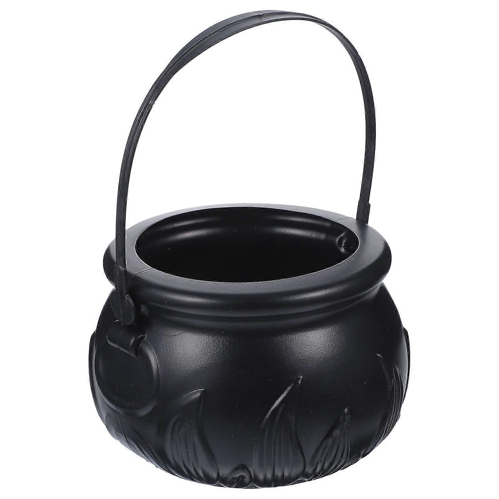 Halloween Themed Decorations Large Size Witch Bucket Plastic Round ...