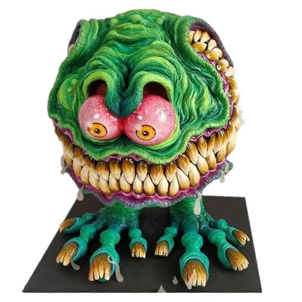 Angry Big Mouth Monster Statue Scary Monster Resin Crafts Halloween ...