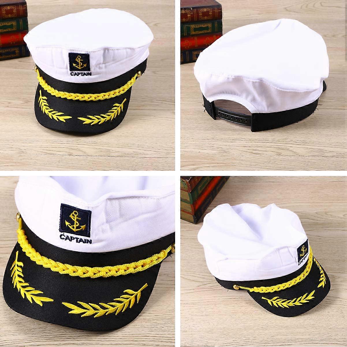 hat Hugh Captains Men for Captain Sailor Sailors Captains Hats Costume Captain Hat Sailor Hat ...