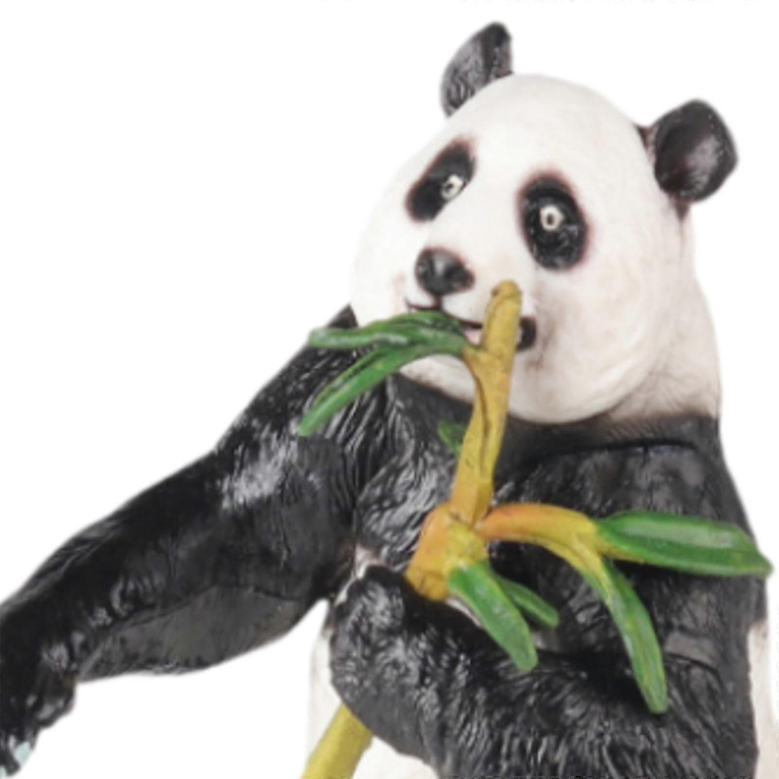 Panda Statue Gift Decorative Artwork Animal Sculpture for Office Indoor ...