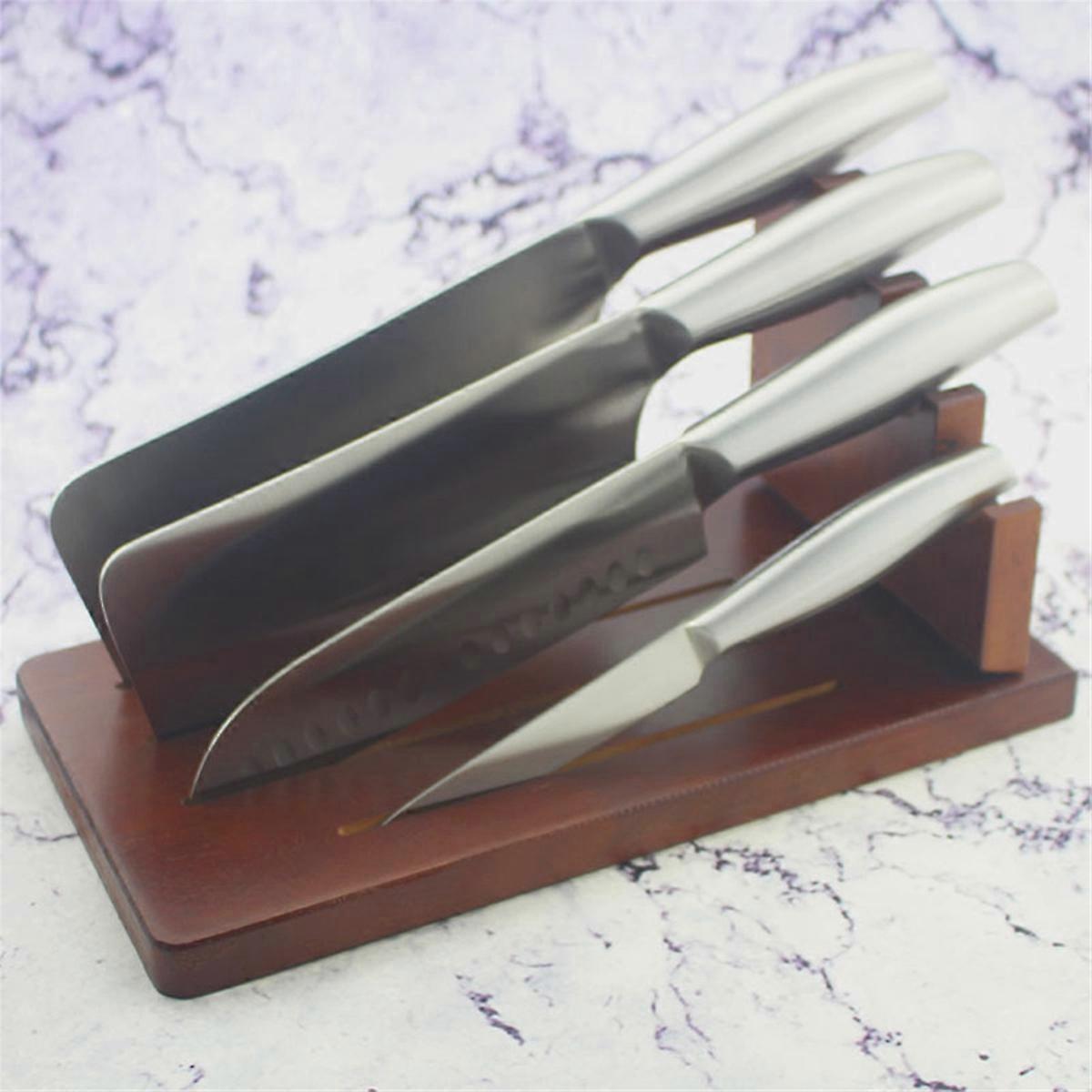 Wooden Knife Rack Knife Storage Rack Shelf Kitchen Storage Rack Desktop ...