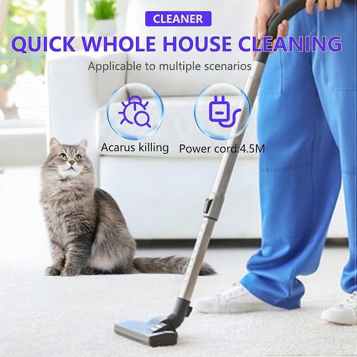 2000 W Vacuum Cleaner With Bag, HEPA Filter System, 4.5 m Power Cable ...