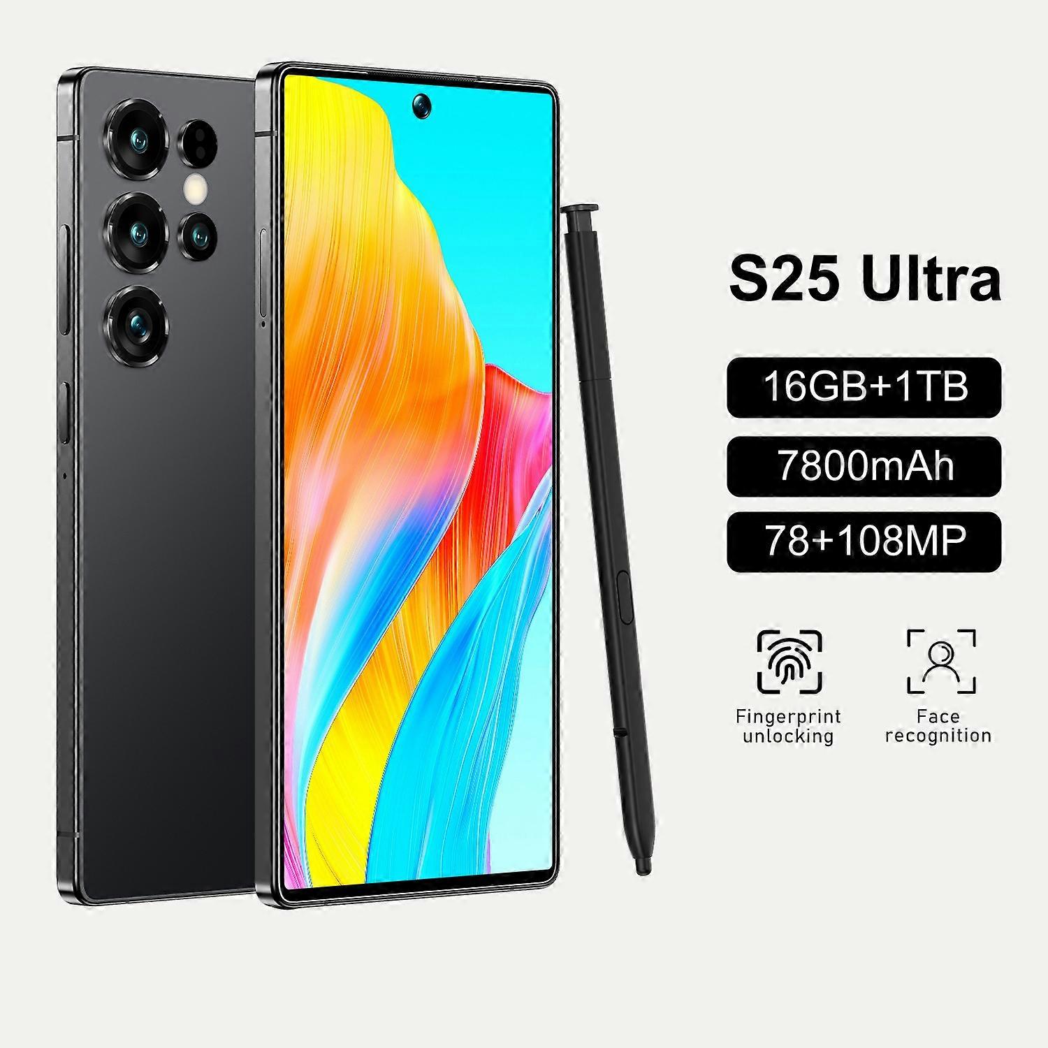 2025 HOT S26 Ultra 7.3inch HD Global Edition Original Smart Dual Card ...