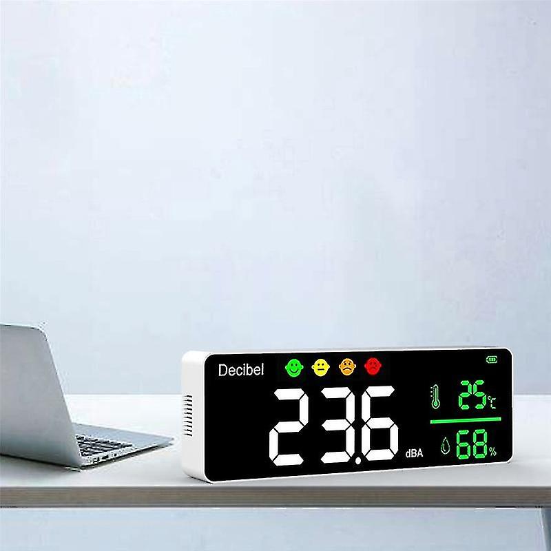 Dm1306d Digital Decibel Sound Meter Mounted Detector 30-130db Temperature And Humi | Fruugo UK