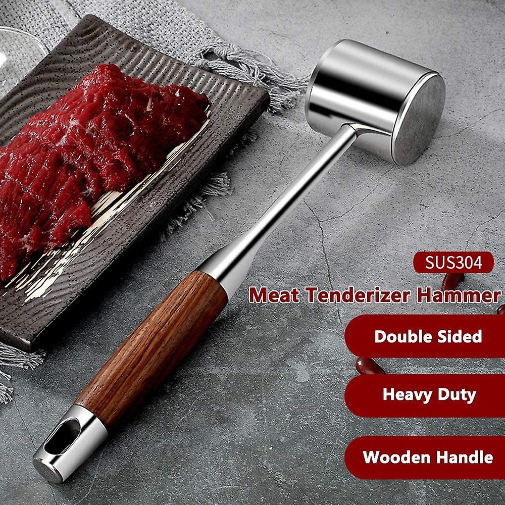 Professional Meat Tenderizer, Meat Mallet Hammer Stainless Steel Meat ...