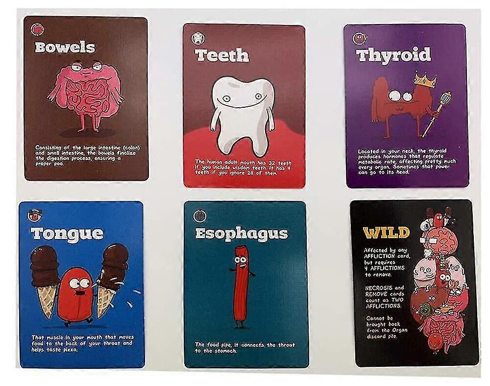 Organ Attack Full English Body Organ Attack Pop-up Board Game Card ...