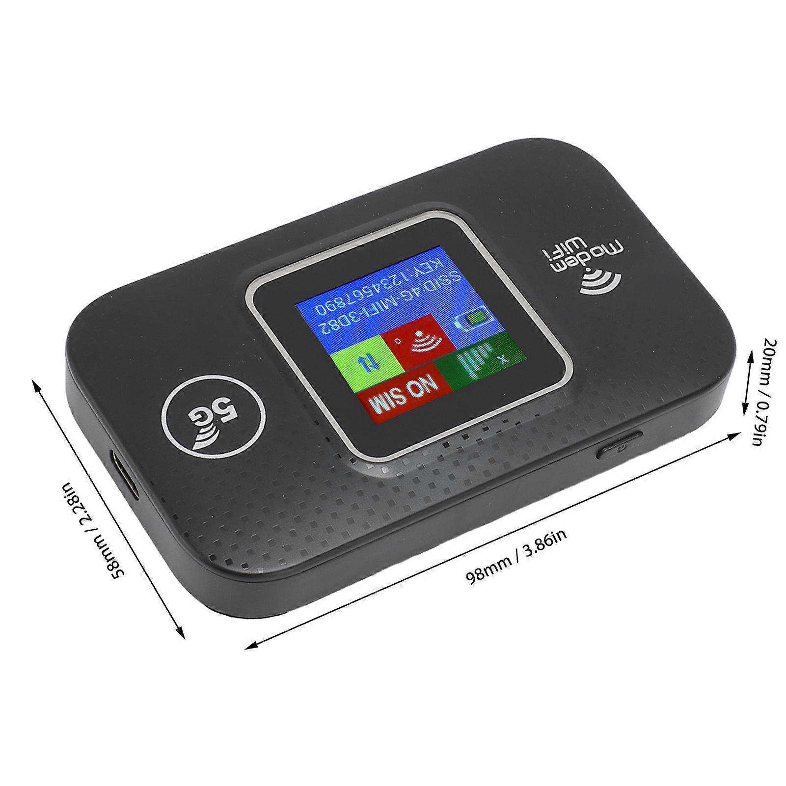 4G LTE Mobile WiFi Hotspot Color Screen Wireless Internet Router ...