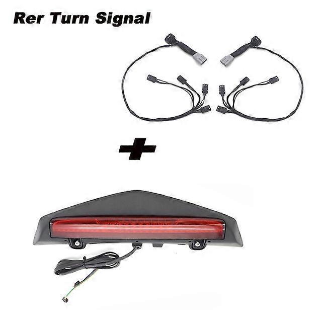 GL1800 Motorcycle Rear Top Box Shelf Turn Signal Trunk Luggage Rack LED ...