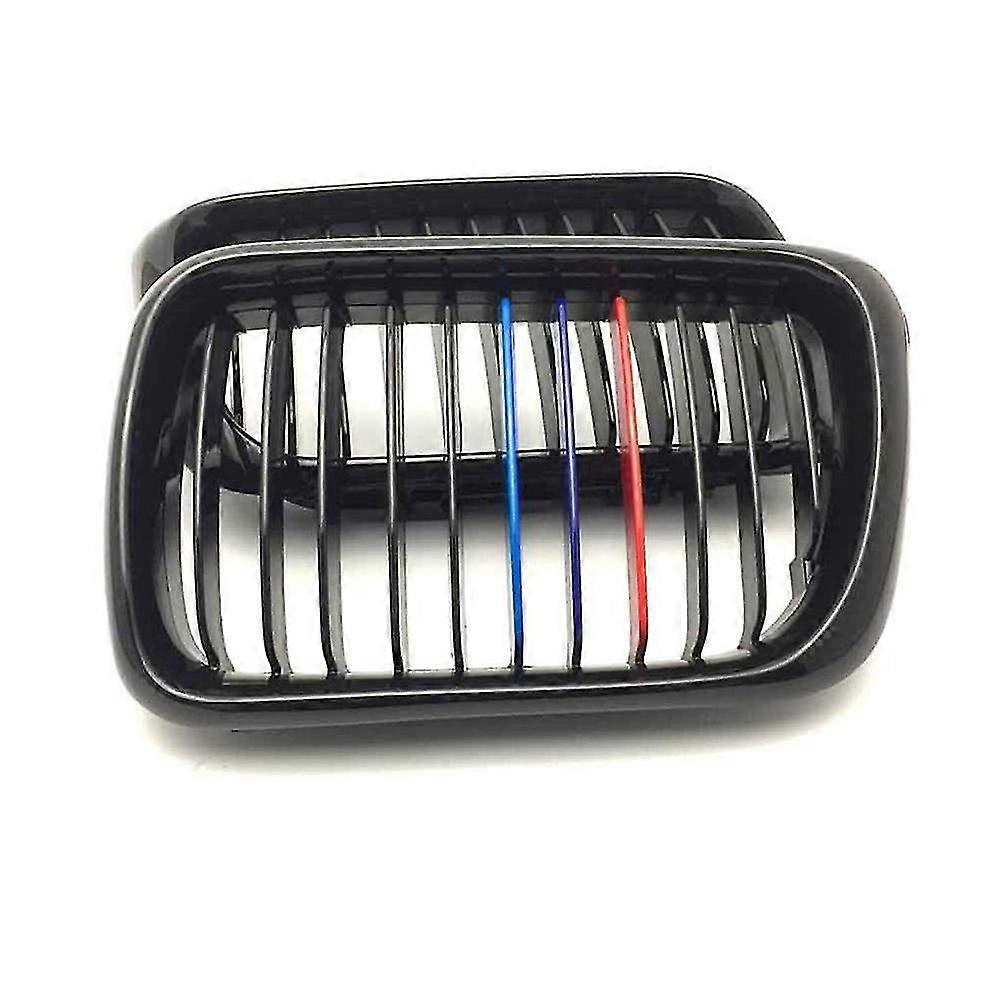 Car Glossy Black Front Hood Kidney Grill Mesh Sport Racing Grills for ...