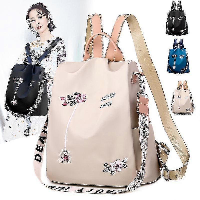 Waterproof Oxford Women Backpack Anti-theft Women Backpacks Print ...