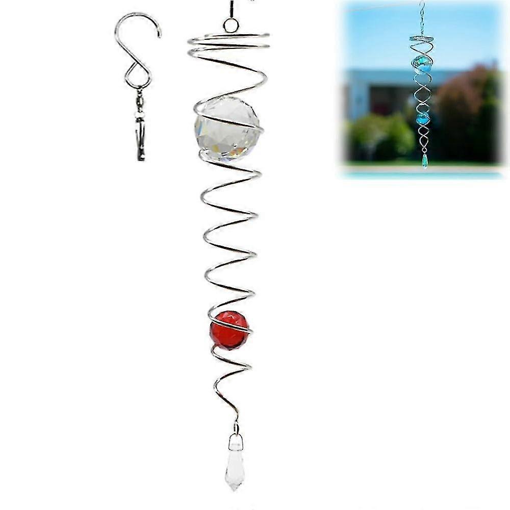 Wind Spinner Crystal Twister Gazing Ball Spiral Cyclone Decorations ...