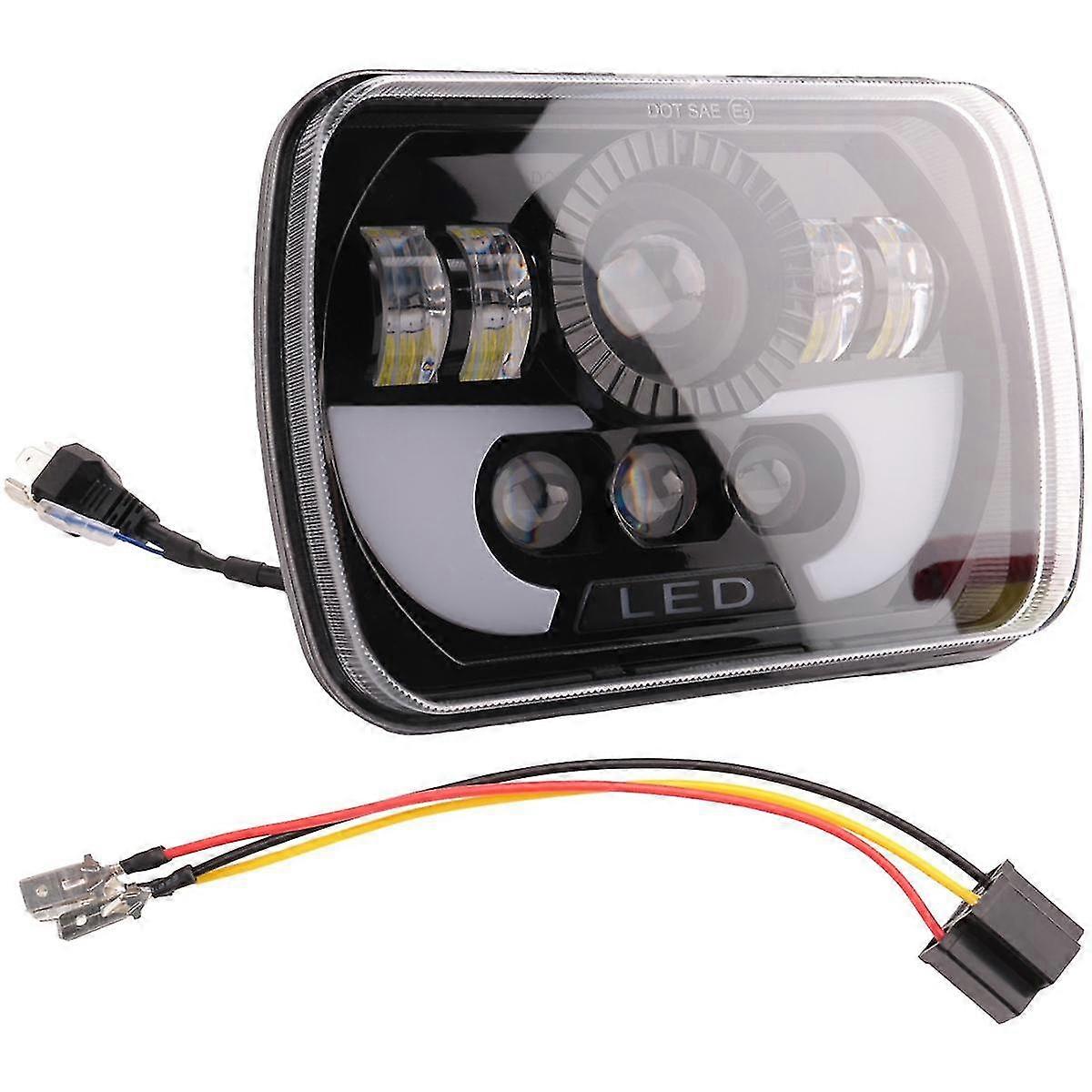 300W 5x7 Led Headlights Led Sealed Beam Headlamp with High Low Beam Led ...