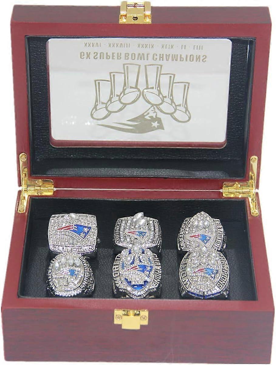 All 6-time New England Tom Championship 'Patriots Brady Rings Set with ...