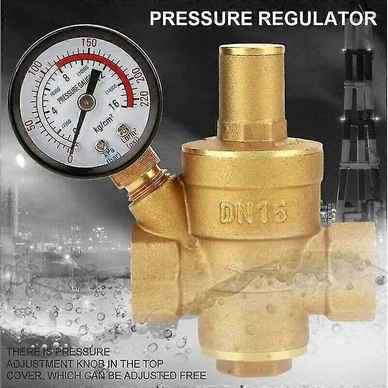 Water Pressure Reducer Dn15 Brass Adjustable Water Pressure Reducer ...