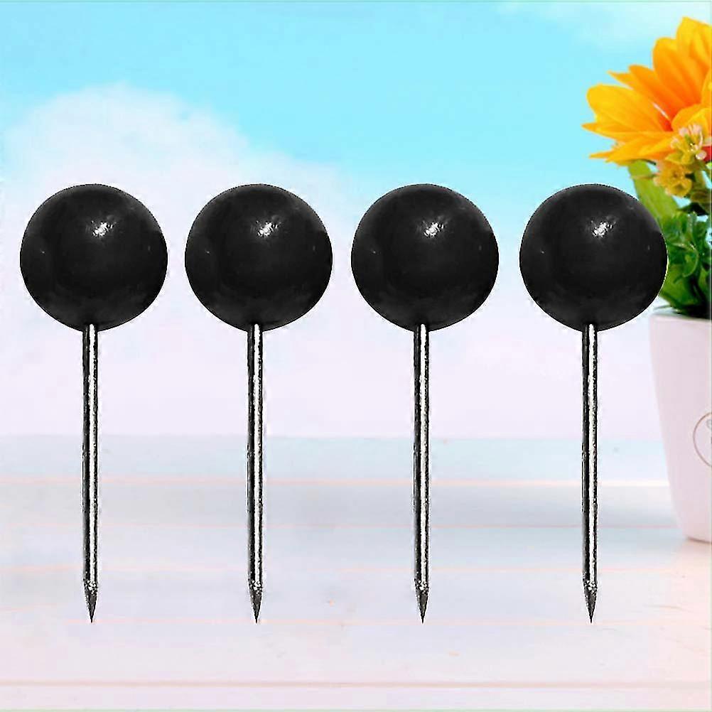 300 Pcs Black Thumb Tacks Plastic Tack Black Map Pins Map Tacks Black ...