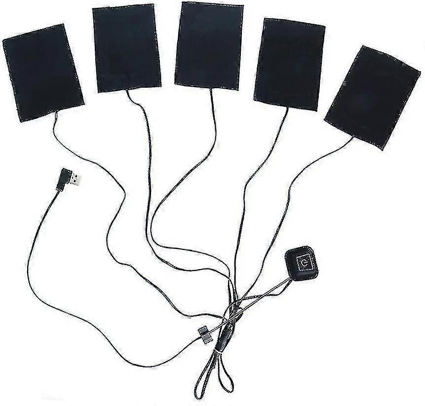 Usb Charged Clothing Heating Pad Electric Heating Sheet With 3 Gear ...