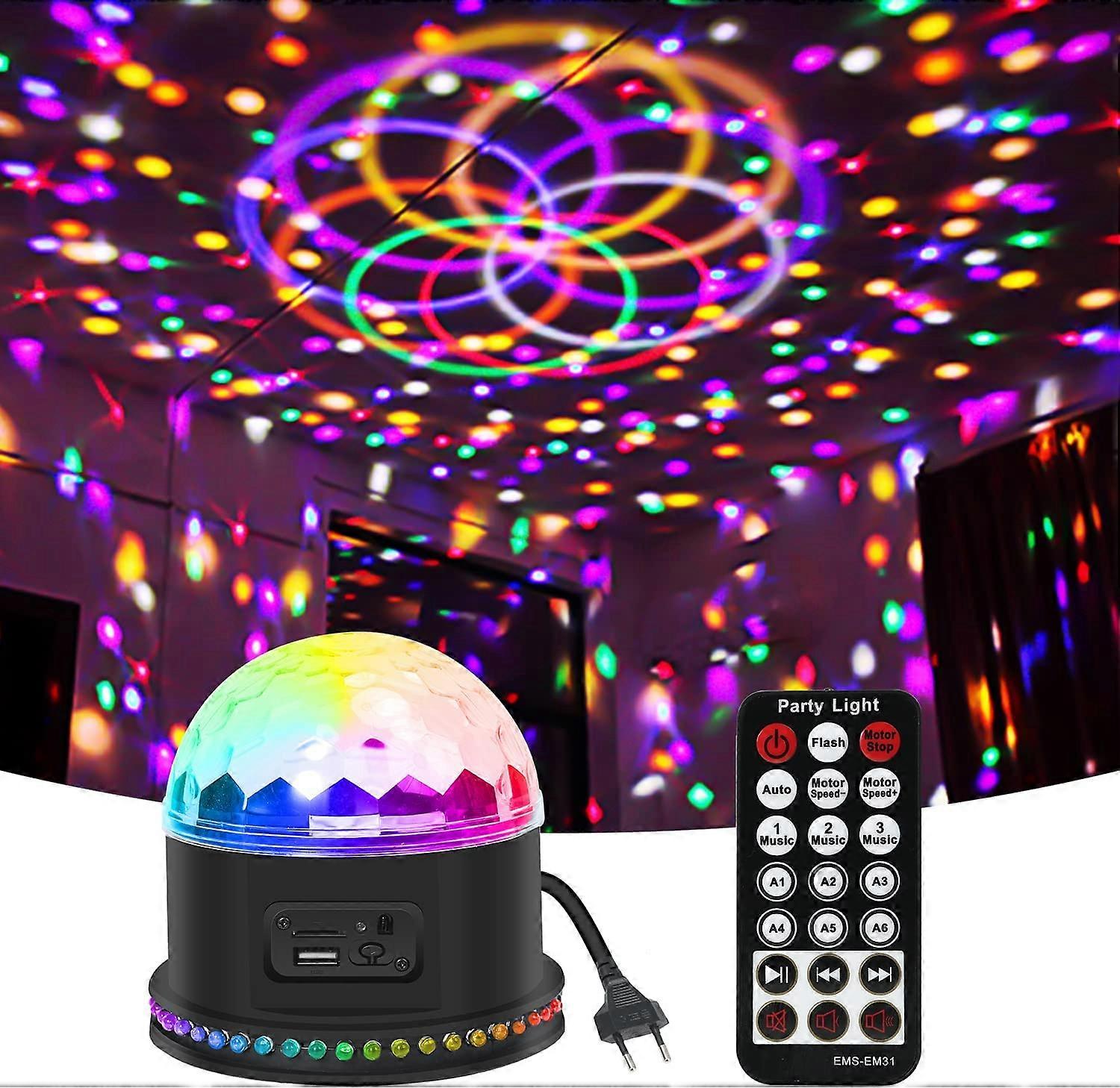 54 LED Disco Ball, Disco Ball with Music Player and Dual Speakers ...