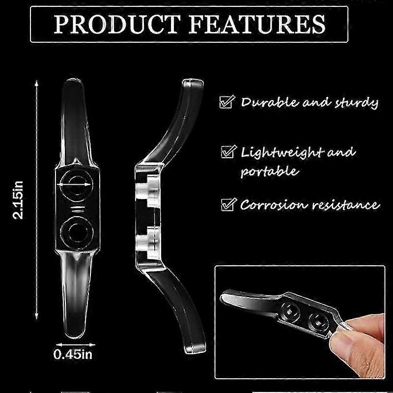 20pcs Clear Cord Cleat, Blind Cord Winders,wall Rope Cleats,plastic ...