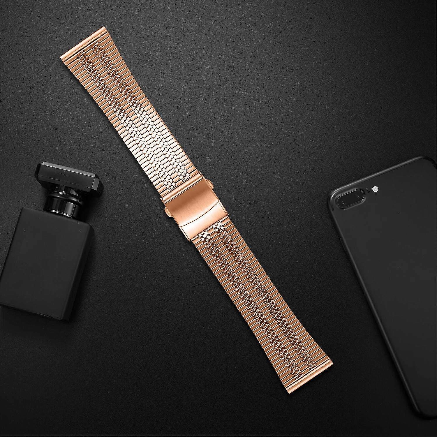 For Fossil Gen 5 Carlyle Stainless Steel Band Five-Bead Watch Strap ...