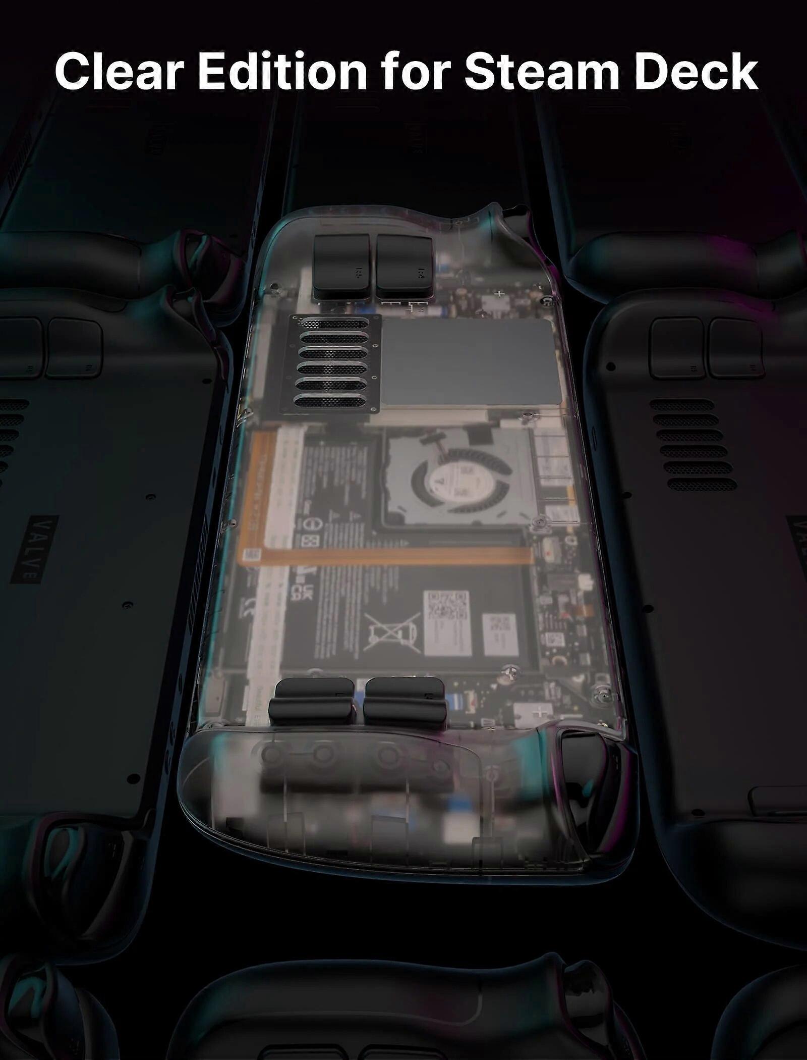 Transparent Back Plate for Steam Deck, DIY Clear Edition Replacement ...