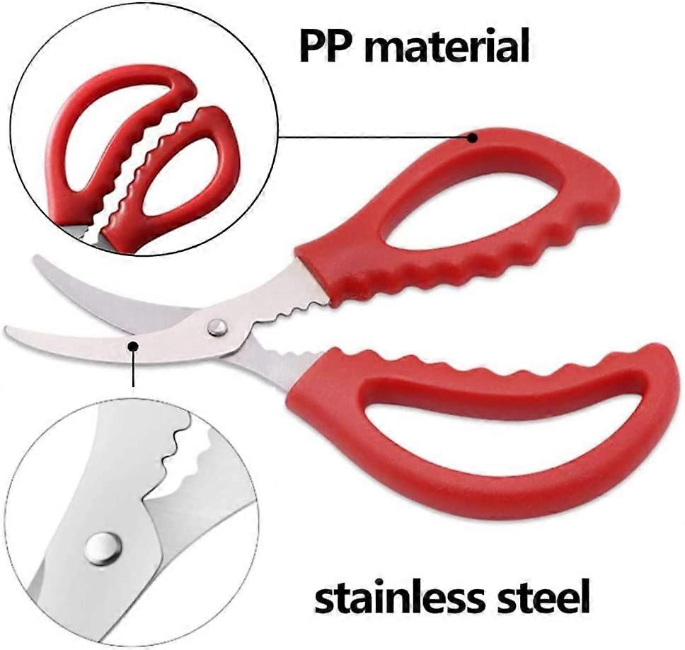 6 Pack Seafood Scissors Fish Crab Lobster Shrimp Crayfish Crawfish ...