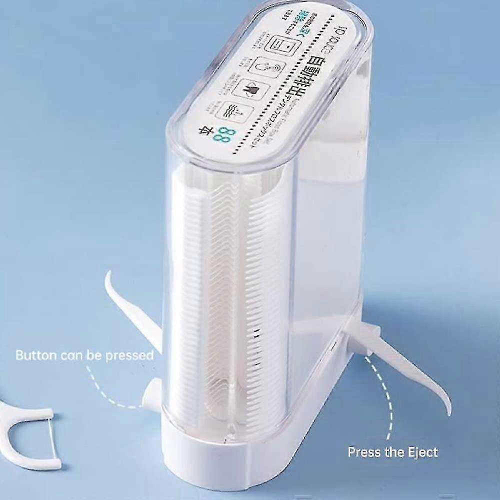 Automatic Floss Picks Holder, Pop-up Dental Floss Picks Storage Box ...