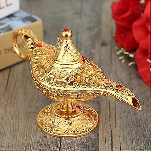 Aladdin Genie Lamp, Aladdin Magic Elf Wishing Lamp Lamp, Metal Carved ...