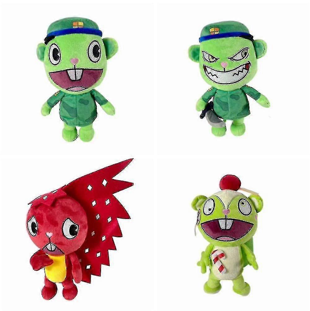 Htf Plush Set , Htf Flippy Fliqpy Nutty Flaky Soft Stuffed Animals H ...