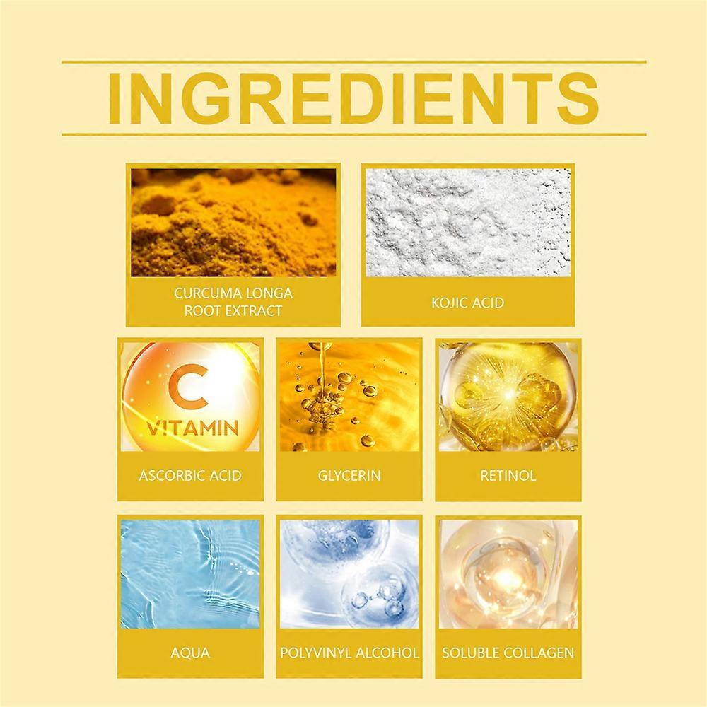 Kojic Acid Turmeric Night Wrapping Mask, Peel off Facial Mask with ...