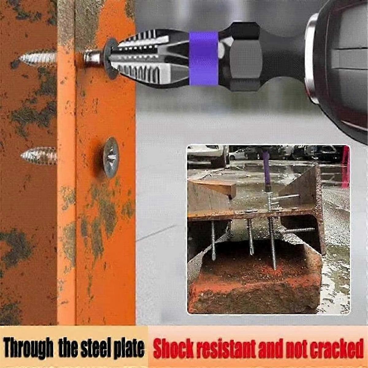 D1 Anti-Slip and Shock-Proof Bits Screwdriver Bits, High Hardness and ...