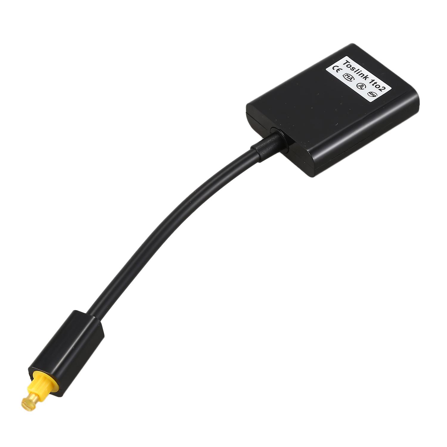 Digital Spdif Optical Audio Splitter 2 Way Toslink Splitter Adapter 1 ...