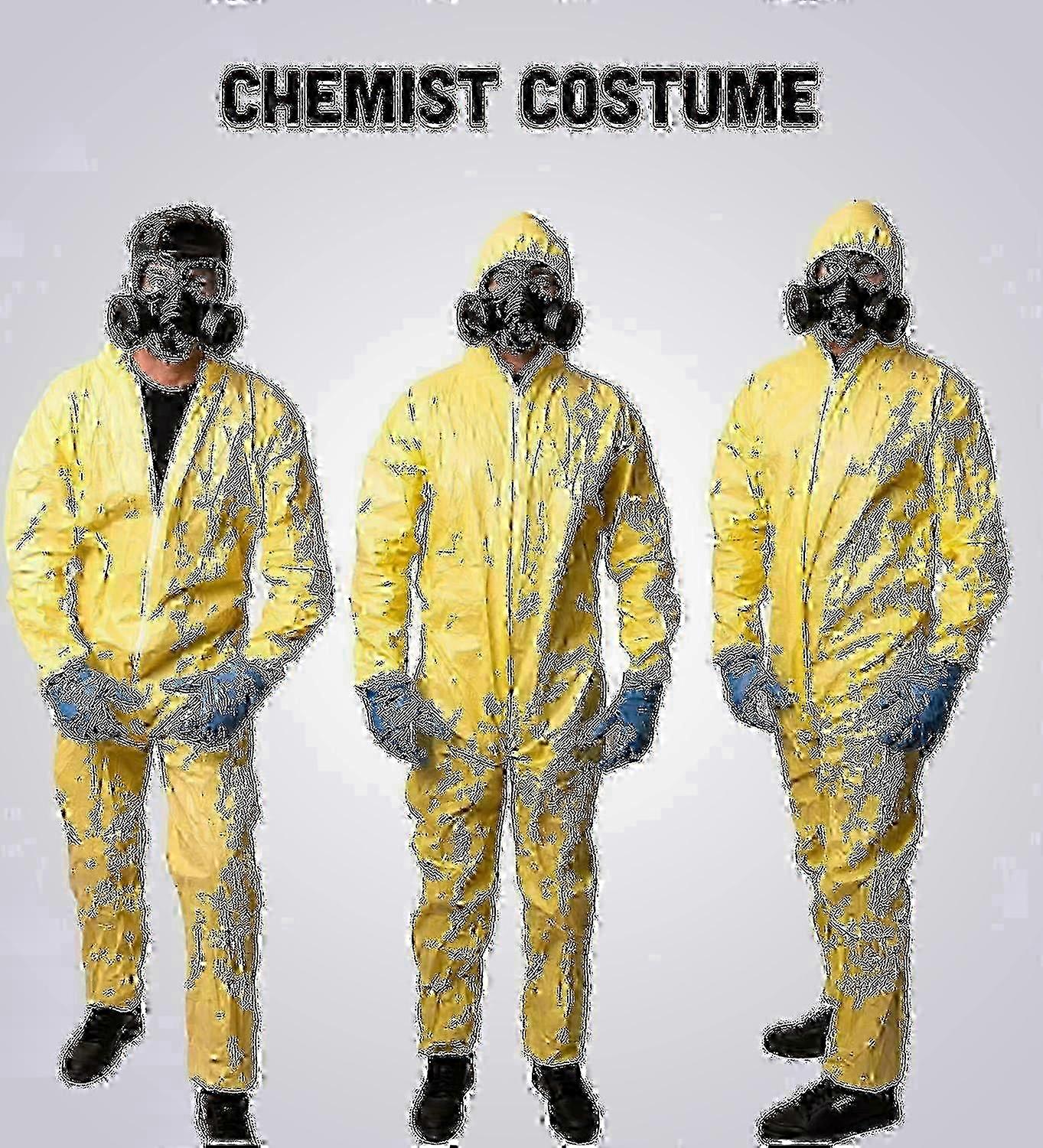 Breaking Bad Meth Cook 3-Piece Halloween Cosplay Costume for Men ...