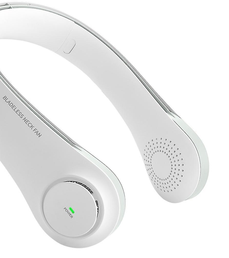 Wireless Hanging Neck Double Head Turbo Fan, Usb Rechargeable Outdoor ...