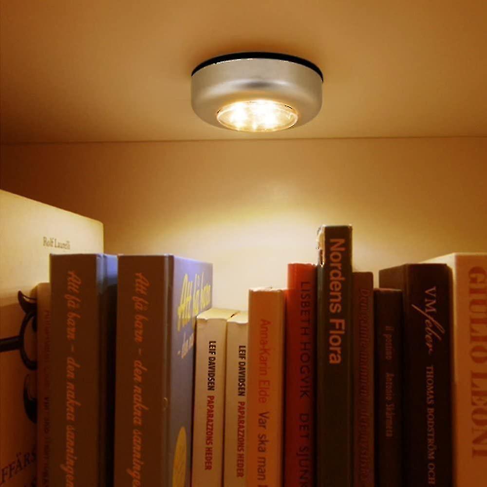 6 Pack Led Battery-powered Wireless Night Light Stick Tap Touch Lamp ...