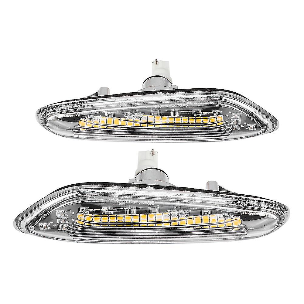 Pair of led dynamic flowing light side turn signal indicator fit for e90 e91 e92 e93 e60 e87 e82 ...