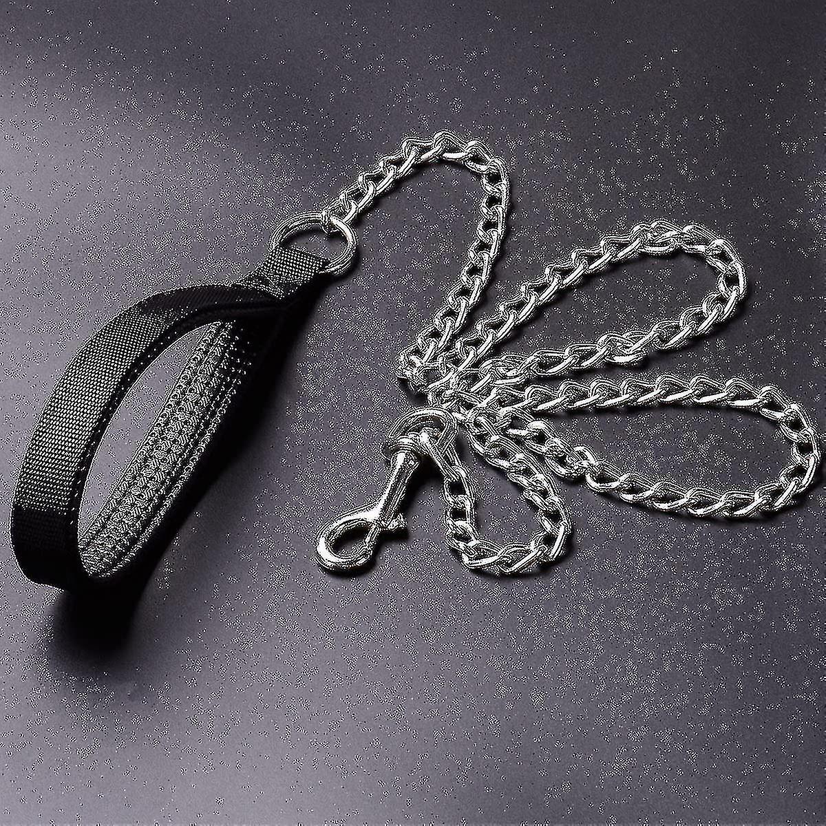 Upgraded Metal Dog Chain With Padded Handle Chew Resistant Dog Chain ...