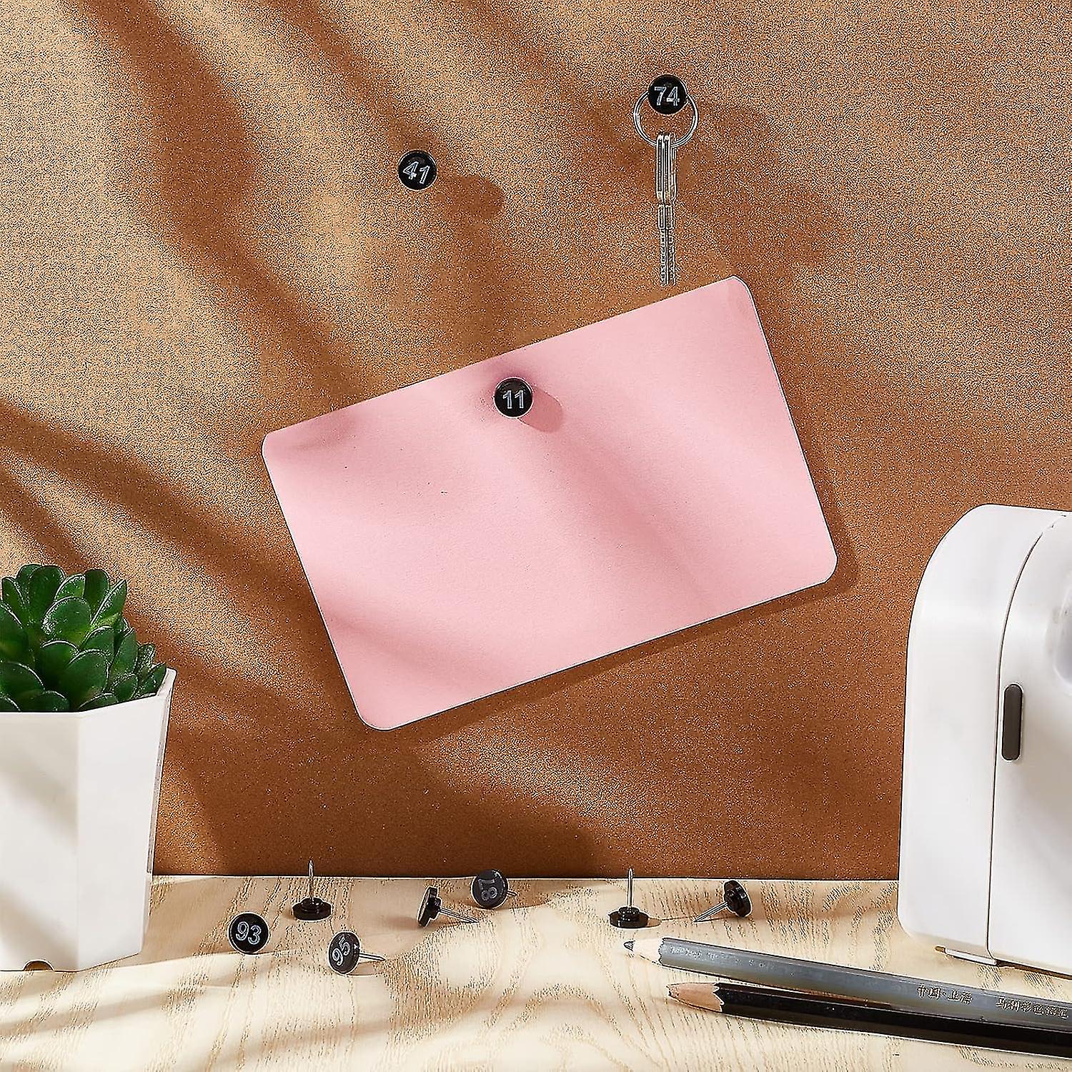 100 Pcs Numbered Push Pins, Black Base Map Number Push Pins with ...