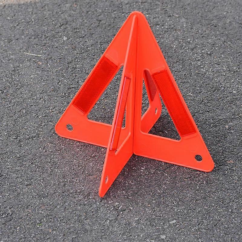Brand New Warning Reflective Safety Triangle Free Standing Cone Folds ...