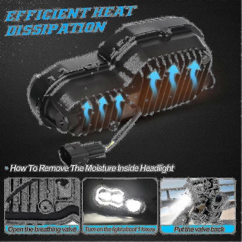 Professional Motorcycle Led Headlight High Low Beam+drl Led Head Light ...