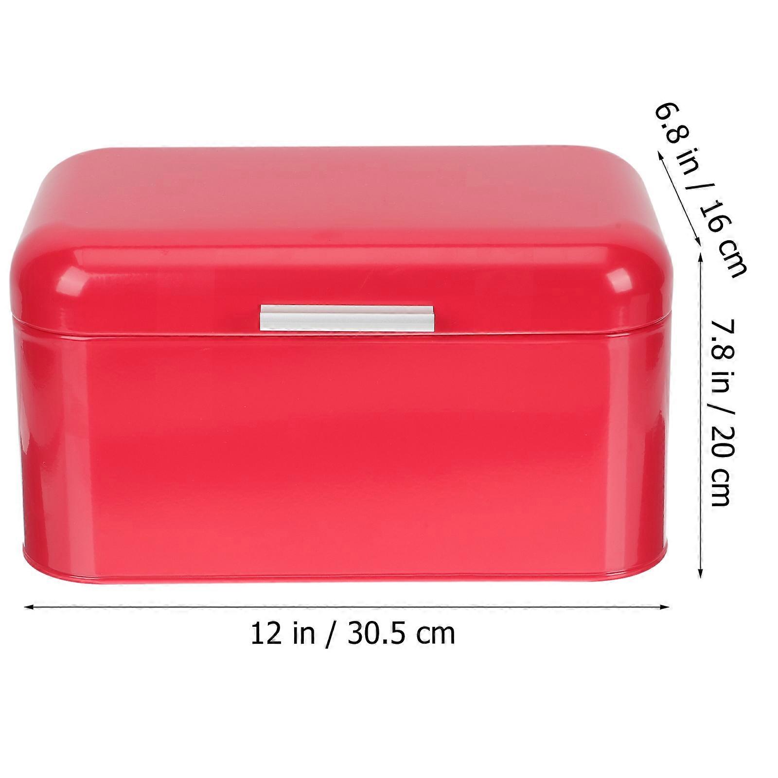 Cupcake Boxes Bread Storage Bin Snack Box Container Metal Bread Box ...