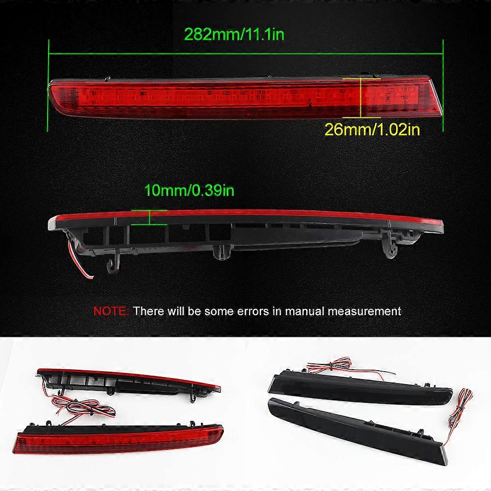 2x Smoke/Red Len LED Rear Bumper Reflector Light For Ford Explorer 2011 ...