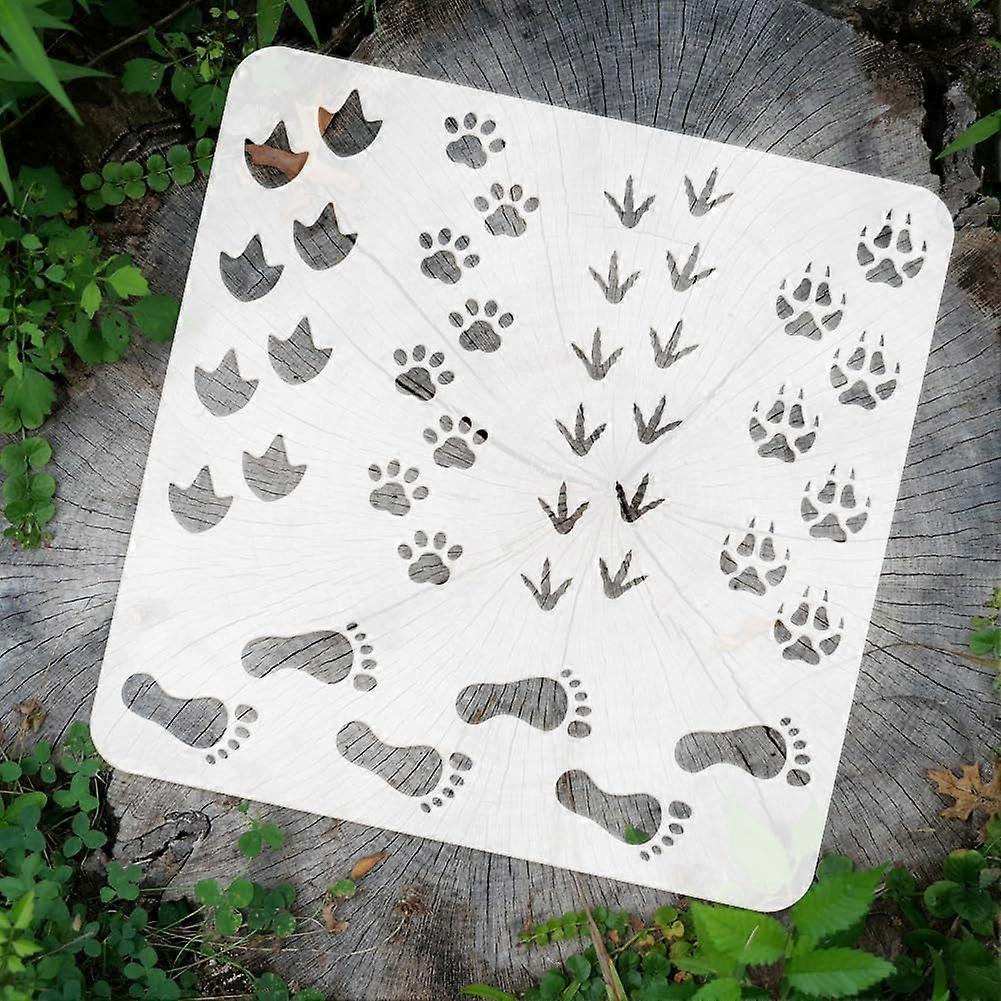 Footprint Painting Stencil 11.8x11.8 inch Large People Footprint ...