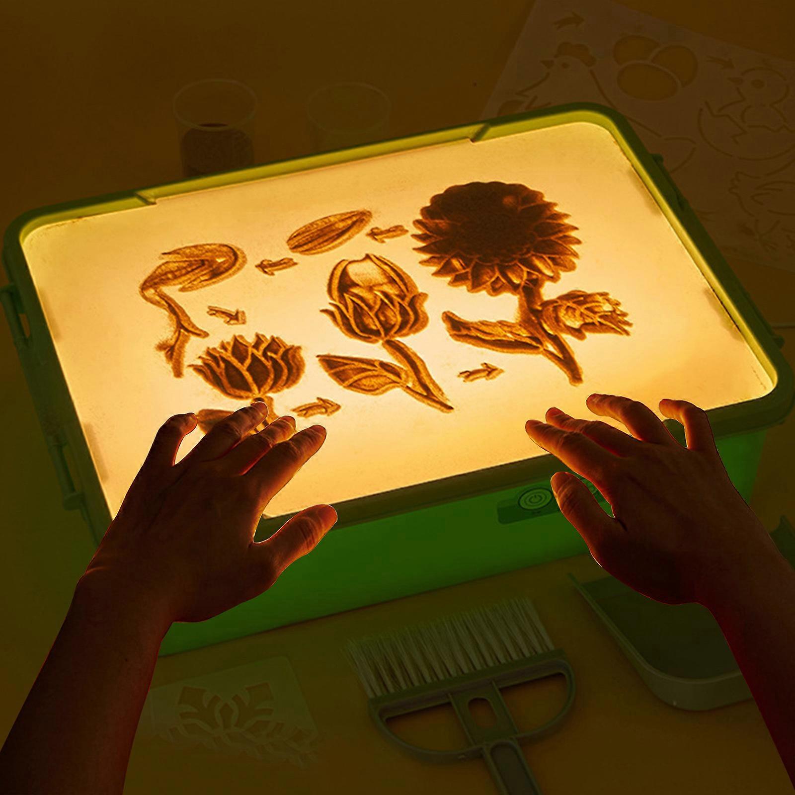 Light Table For Kids-Sand Painting Light Box Sand Art Light Table Toys ...