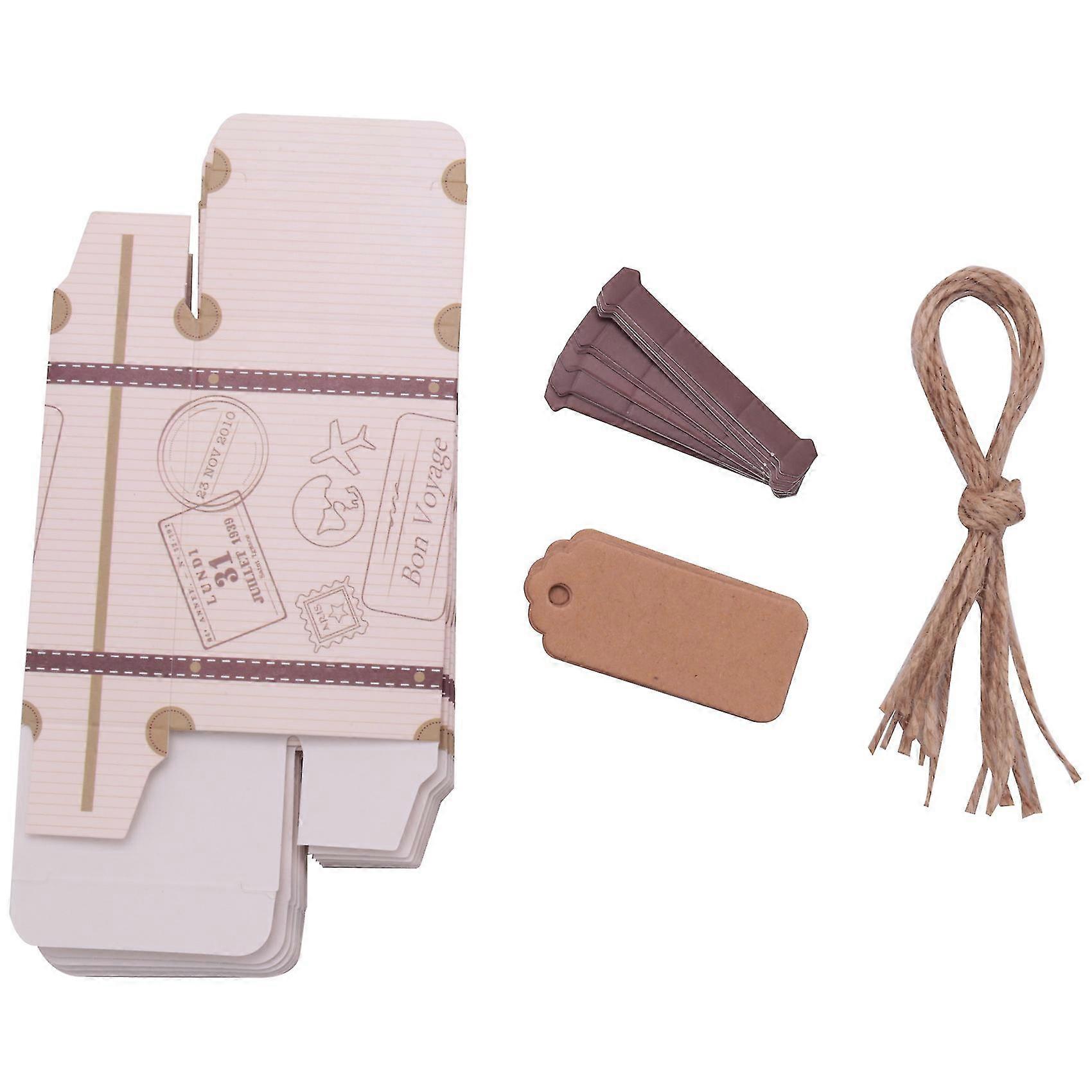 10 Sets Mini Suitcase Design Candy Box Candy Packaging Carton Chocolate ...