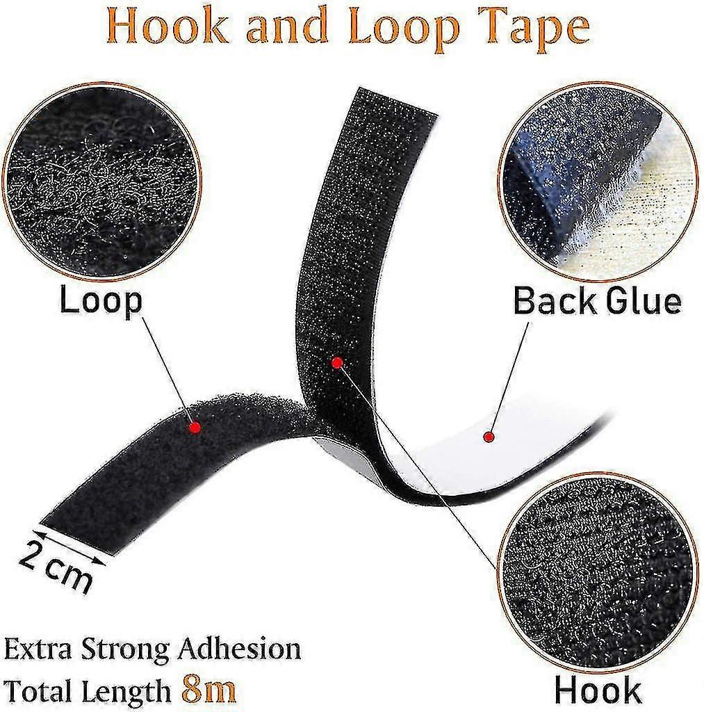 Velcro Tape Self-adhesive 50m Extra Strong,double-sided Adhesive With ...