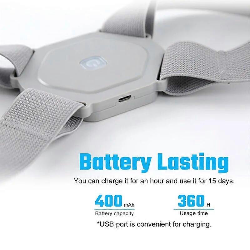 Electric Posture Corrector Back Brace Spine Stretcher Lumbar Vibration ...