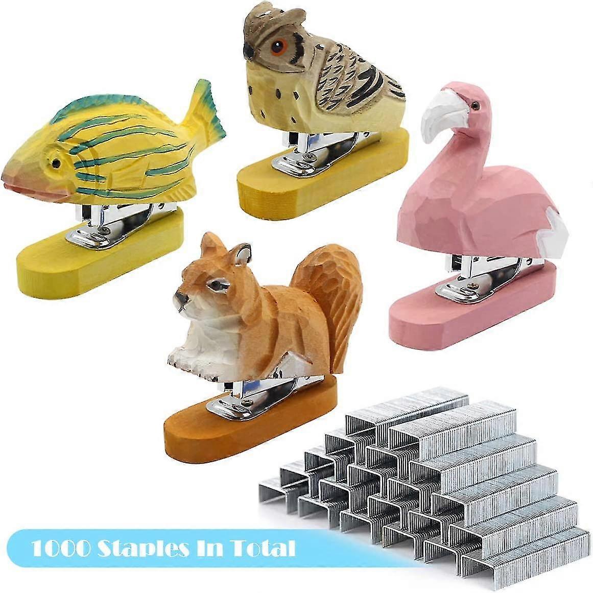 Mini Stapler With Staples, Animal Cartoon Mini Stapler, Up To 12 Sheets ...